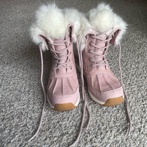 UGG | Shoes | Ugg Adirondack Iii Fluff Pink Crystal Wp Leather Snow ...